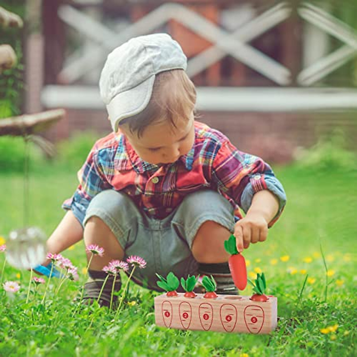 Wdmiya Busy Board Toys for Toddlers, Montessori Toys with 6 Led Light Switch for 1 Year Old, Wooden Piano Busy Board for Toddlers 1-3, Educational Activity Toys & Gifts for 1 2 3 Year Old (XLB)