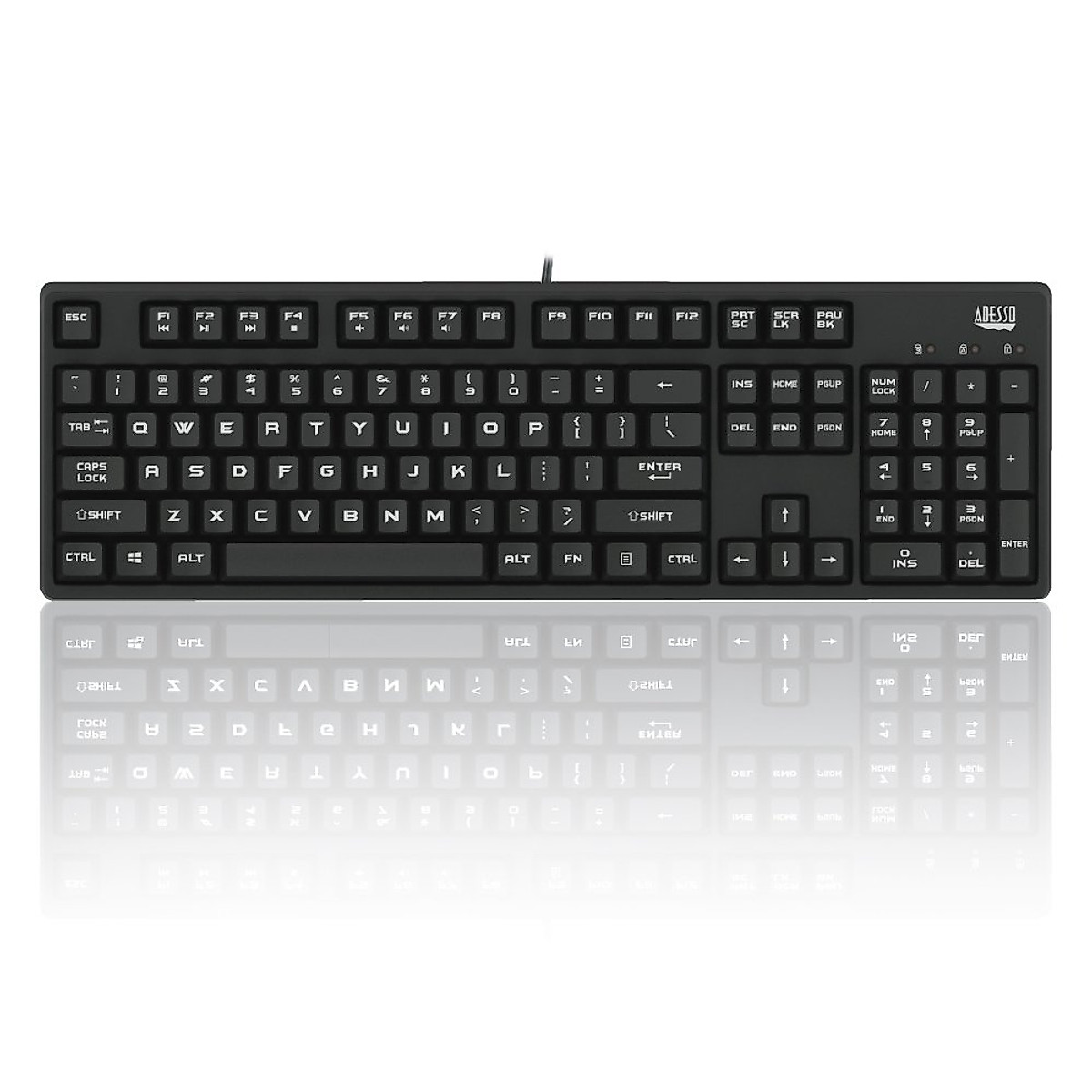 Adesso AKB-635UB- Easy Touch 635 - Full Size Mechanical Gaming Keyboard