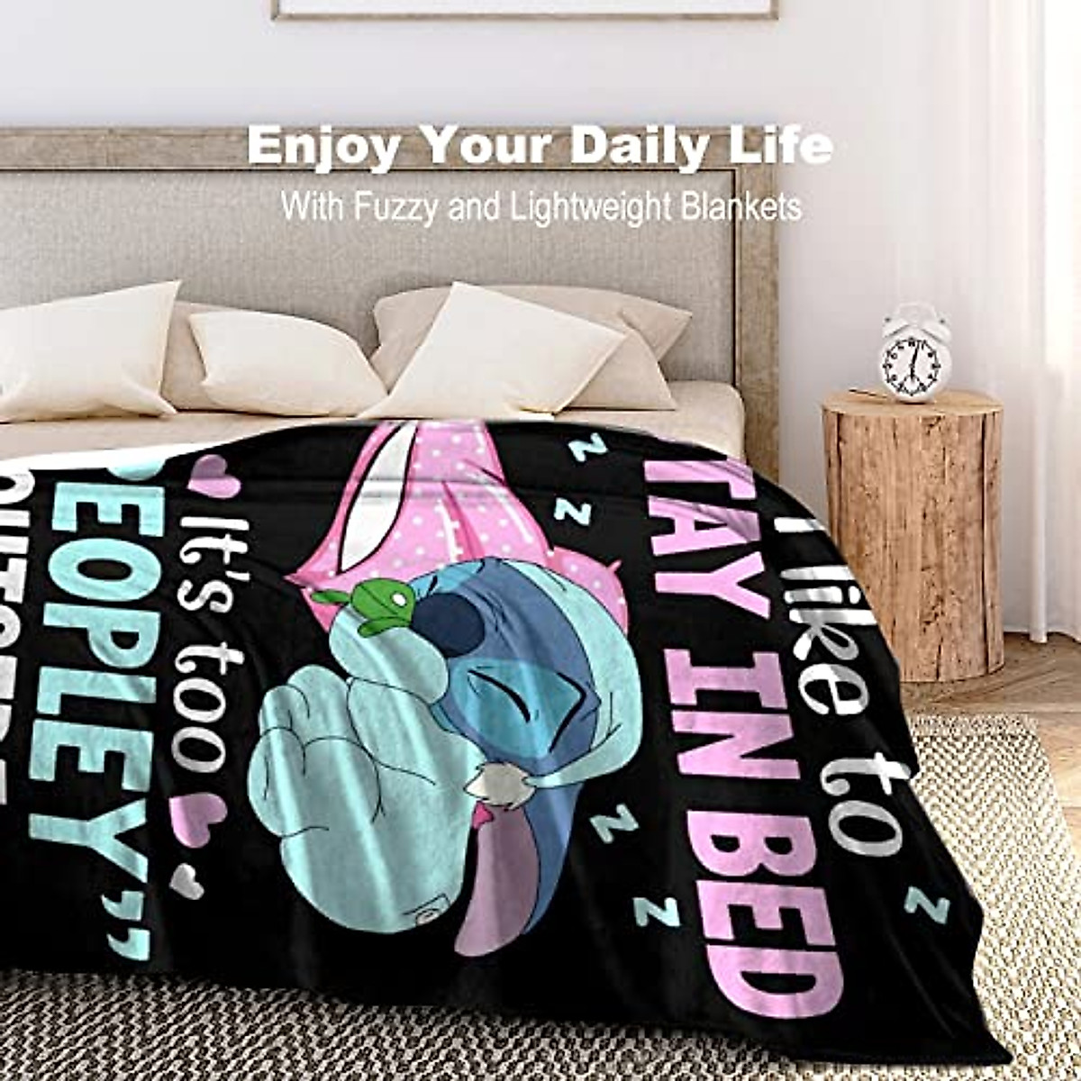 Anime Blanket Lightweight Flannel Blankets and Throws Bedding for Kids Adults Gifts All Season 50"X40"