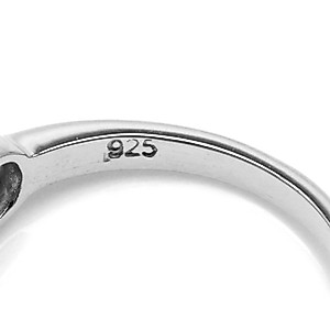 Silvershake Natural Moonstone White Gold Plated 925 Sterling Silver Celtic Knot Ring Size 8