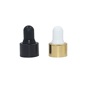 Wresty 2ml(5/8 Dram) Small Mini 15 Pcs Clear Glass Dropper Bottles Essential Oil Vials Travel Refillable DIY Cosmetic Sample Container Liquid Perfume Eye Droppers Bottle (gold cap)