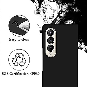 Custom Phone Case for Samsung Galaxy Z Fold 4,Customized Personalized Photo Text Name Phone Case Anti-Scratch Hard Protective TPU Phone Cover Black