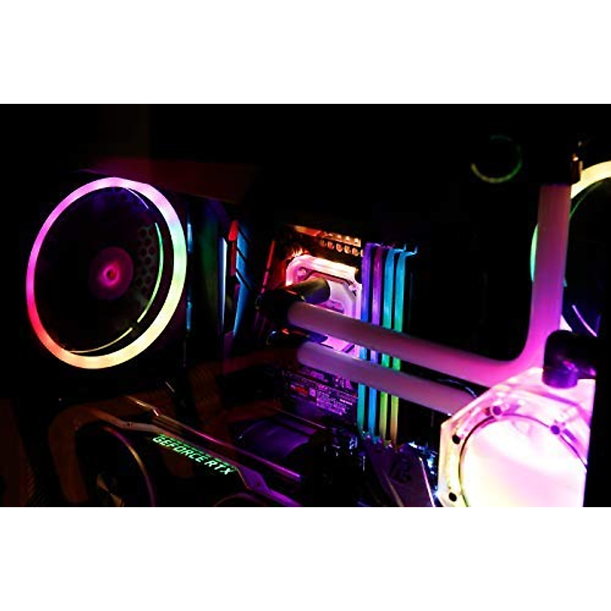 Antec RGB Fans, PC Fans 120mm RGB Fans, 5V-3PIN Addressable RGB Fans, Motherboard SYNC with 5V-3PIN, 120mm Fan 5 Packs with controller, Prizm Series RGB Fans