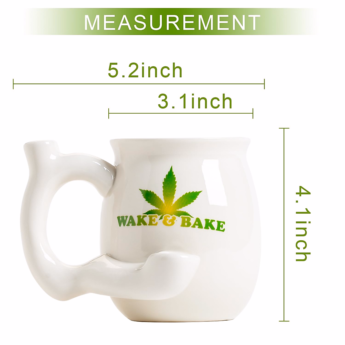 ISTOOLL Wake Coffee Mug Novelty Bake Coffee Cup for Halloween Christmas Birthday Party Gift