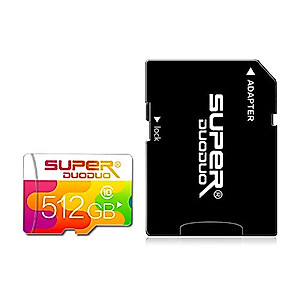 512GB Micro SD Card High Speed Micro SD Memory Cards Class 10 for Camera,Smartphone Computer Game Console,Camcorder, Surveillance, Drone