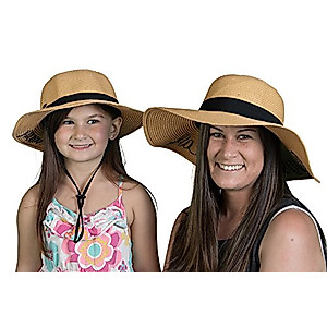 Mommy & Me Sunhat Bundle: Little/Hello Sunshine (Natural/Natural)