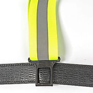 ELOTOUGH Reflective Safety Suspenders| Perry suspenders with hook end non-metal suspenders for casual dress,work place, tactical duty belt