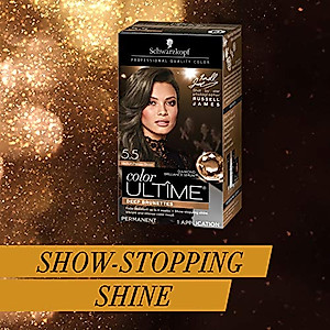 Schwarzkopf Color Ultime Permanent Hair Color Cream, 5.5 Medium Parisian Brown (Packaging May Vary)