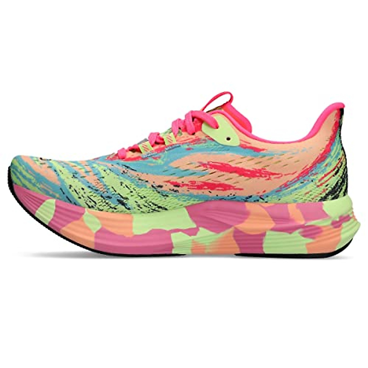 ASICS Women's Noosa TRI 15 Running Shoes, 8.5, Summer Dune/Lime Green