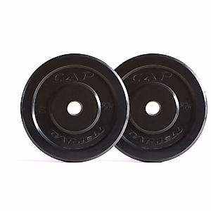 CAP Barbell Bumper Plate Set, 90-Pound