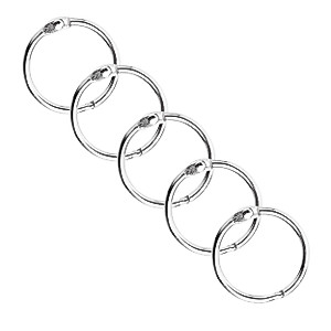 Mr. Pen- Loose Leaf Binder Ring, 40 Pack, Binder Rings 1 Inch, Binder Rings, Book Rings, Metal Rings for Index Cards, Rings for Flash Cards, Index Card Rings, Paper Rings, Small Binder Ring, Book Ring