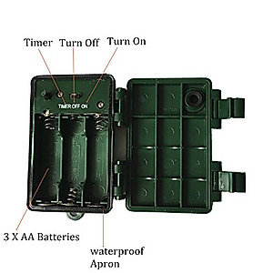 4 Pack- Battery Operated Outdoor Christmas Tree String Lights with 50 Warm White LEDs on 16.5ft/5m of Dark Green Cable,Ambiance Lighting for Bedroom Patio Garden Gate Yard Parties Wedding Decoration