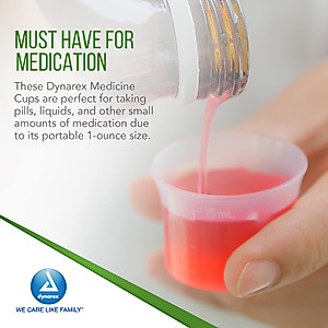 Dynarex 4258 Medicine Cup (Polyethylene) 100 Count, Clear