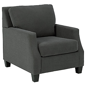 Signature Design by Ashley Bayonne Modern Arm Chair, Dark Gray