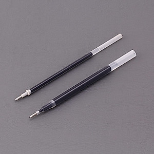 OBE WISEUS Bold Point Gel Ink Pen,1.0mm Black Color Double Ink Capacity Refill,12 Pack,3361