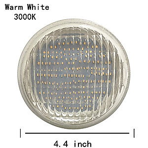 VSTAR LED PAR36 Bulb 6W 650-750lm(35W Halogen Equivalent),3000K Warm White,Water Resistant,Non-dimmable,2 Pack