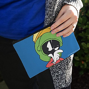 Looney Tunes Marvin The Martian Pencil Pen Organizer Zipper Pouch Case