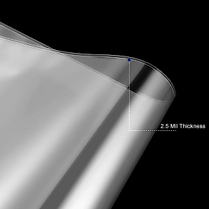 STOBOK Clear Cellophane Wrap Roll | Unfolded 22 Inch 100 Ft Long Cello Wrap, 2.5 Mil Thick Transparent Flowers Baskets Food Gift Crystal Wrappings Paper Food Safe