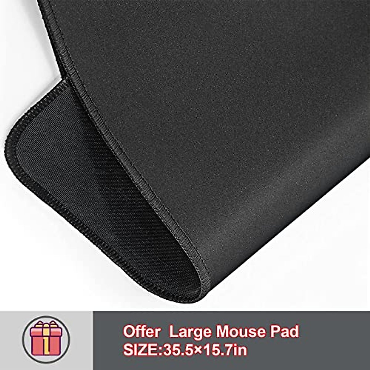 farexon 55 x 24 Inch Electric Standing Desk Adjustable Height, Sit-Stand Desk with Oversized Mouse Pad， Double Crossbeam Structure, Four Preset Heights, 27''-45'' Lifting Range Stand up Desk