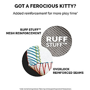 Furhaven 3-Pack Catnip Plush Kicker Cat Toy Set, Refillable - Space Print, 3 Pack