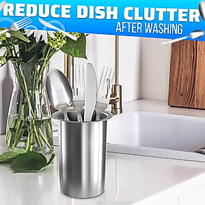 3-3/4" Stainless Steel Solid Cutlery Cylinder Reluen