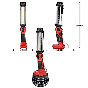 Taingwei 2000LM LED Work Light for Craftsman V20 Battery, 25W Flashlight for Camping, Car Repairing, Emergency and Job Site Lighting