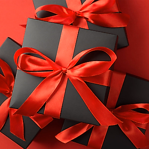 15" x 390" Black Wrapping Paper for Gifts, Craft Kraft Paper Black Construction Paper, Poster Bulletin Board Paper, Perfect for Easel Painting Drawing, Birthday, Bouquet Flower, Christmas Gift Wrap