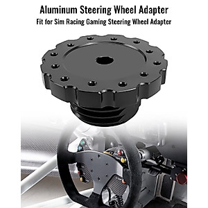 QLZOZB Gaming Steering Wheel Adapter Fit for Thrustmaster T300 T500 TS-PC TS-XW Steering Wheel Hub Adapter