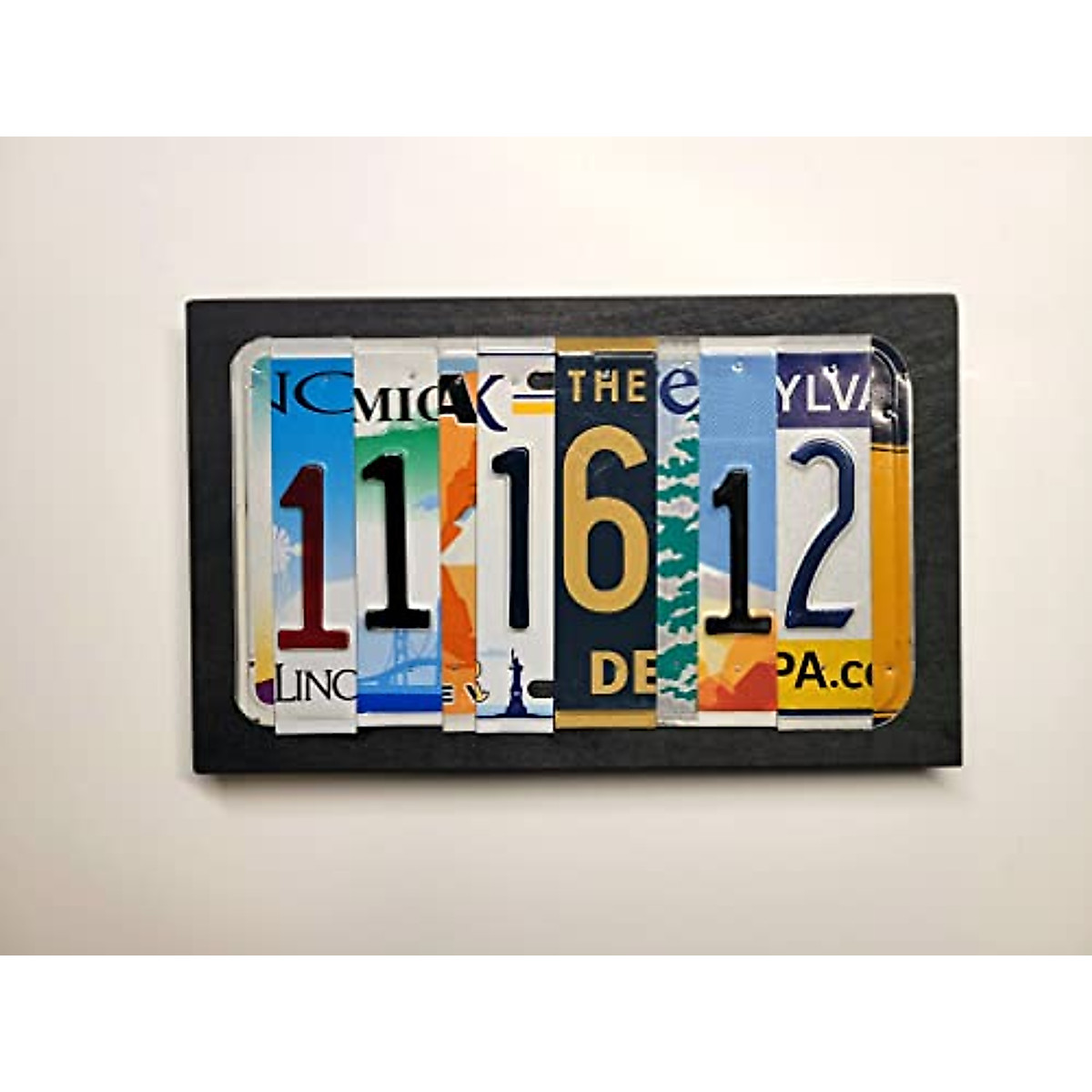 Jersey Plate Art - 10 year anniversary gift, unique birthday gift, license plate sign