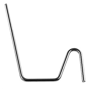 AXLIZER 30pcs Stainless Steel Light Fixed Hook Hanging Gutter Grid Hooks Metal Wire Hooks Ornament Hangers Metal Hangers