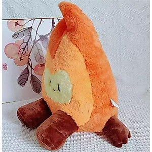 BIUBIULOVE Simulate Campfire Plush Pillow, Fake Fire Pillow, Firewood Bonfire Plush Pillow for Outdoor Camping Room Decor (Red)