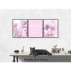 Fashion Wall Art & Decor - Glam Luxury Fashion design Poster - Haute couture - Inspiration Motivation Positive Quotes Wall Decor - Shabby chic Wall Art - Gift for Woman, Girl, Teens, Fashionista