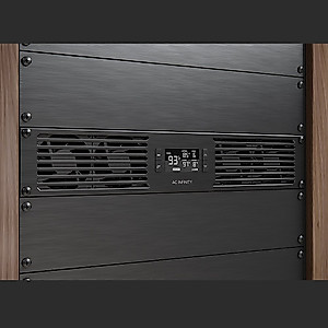 AC Infinity CLOUDPLATE T7, Rack Mount Fan Panel 2U, Exhaust Airflow, for Cooling AV, Home Theater, Network 19” Racks