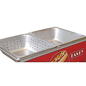 Benchmark 60072 Mini Cart Hotdog Steamer, 120V, 1200W, 10A,Stainless Steel