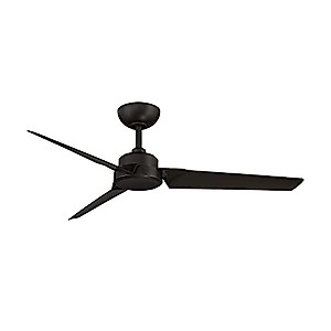 Roboto Smart Indoor and Outdoor 3-Blade Ceiling Fan 52in Oil Rubbed Bronze with Remote Control works with Alexa, Google Assistant, Samsung Things, and iOS or Android App