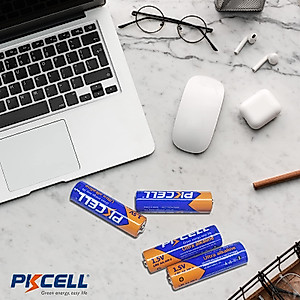 PKCELL AAA LR03 Batteries, 1.5V Triple A Alkaline Battery AAA Batteries 12 Pack for Keyboards Clocks Toys Remote Controls (10-Year Shelf Life)