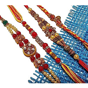 Set of 4 Rakhi | Rakhi for Brother | Premium Rakhi | Raksha Bandhan Rakhi | Pack4-2