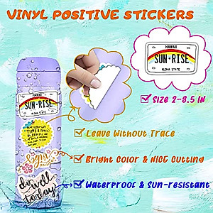 300PCS Motivational Sticker, Inspirational Words Stickers for Teens Adults Students Teacher Employees Vinyl Encouraging Positive Affirmation Stickers for Water Bottles Laptop Decals Scrapbook Journal