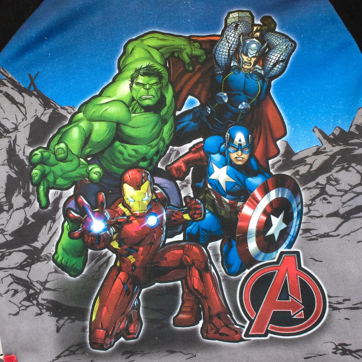 Marvel Avengers 2-Piece Fleece Pants Sets, Superhero Fleece Hoodie and Pants Bundle Set for Boys (Black, Size 5/6)