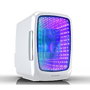 Frigidaire EFMIS179 Gaming Light Up Mini Beverage Refrigerator, White