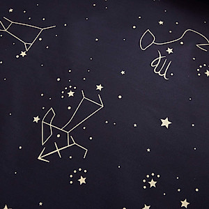 Feelyou Galaxy Bedding Set for Kids Boys Girls Starry Sky Duvet Cover Set Full Size Mysterious Constellation Pattern Comforter Cover Cute Teens Bedroom Decor Microfiber Zodiac Bedspread Cover