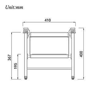 PENGJIE Folding Ladder Step Stool Ladder Stool 2 Step Folding Aluminum Heavy Duty Steel Portable Anti Slip Mat Tread Compact 150 Kg Capacity for Home Office