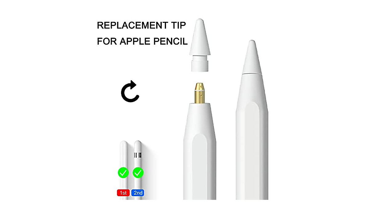 Durable Pencil Tips for Apple Pencil - 6+2 Packs