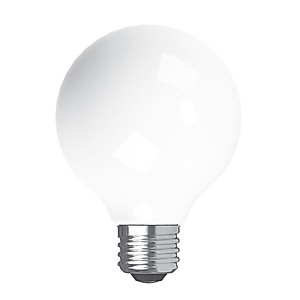 GE Refresh LED Light Bulbs, 40 Watt, Daylight, G25 Globe Bulbs, Frosted, Medium Base (3 Pack)