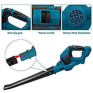 ARyee 18V Cordless Leaf Blower, Electric Leaf Blower with 5.0Ah Battery and Fast Charger, Lightweight Powerful Blower Battery Operated for Lawn Care, Snow Blowing
