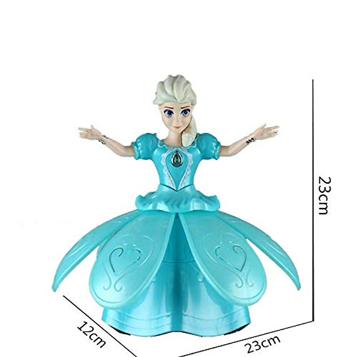 JOYSAE Battery-Operated Princess Doll for Girls: Snow Dance, Flashing & Singing Toy (Ages 3+)