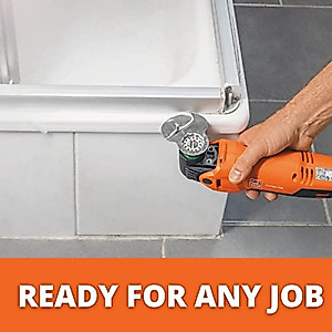 Fein StarLock Cutter Oscillating Blade - Mushroom-Shaped for Cutting Silicone and Soft Glazing Compounds - Fits Most Multitools - 5-Pack - 63903245230