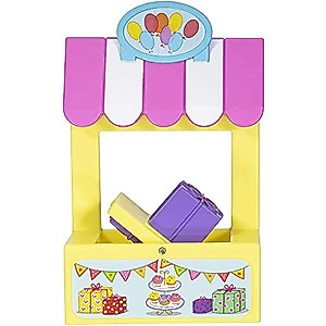 Peppa Pig Perfect Birthday Party Playset, 5 Piece - Includes Peppa and Mandy Mouse Character Figures, Birthday Surprise Stand, Chocolate Cake Table & Chair - Toy Gift for Kids - Ages 2+