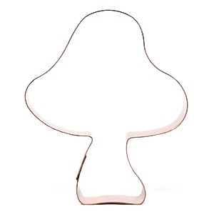 Toadstool/Mushroom Cookie Cutter 3.5 X 4 inches - Handcrafted Copper Cookie Cutter by The Fussy Pup