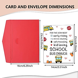 School Bus Driver Appreciation Gifts Bulk Bus Driver Gifts for Women Men Thank You Bus Driver Cards Christmas Stocking Stuffers for Adult Last Day of School Gift Bus Driver End of Year Gift Retirement